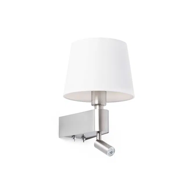 BIM objects - Free download! ROOM White wall lamp with reader | BIMobject