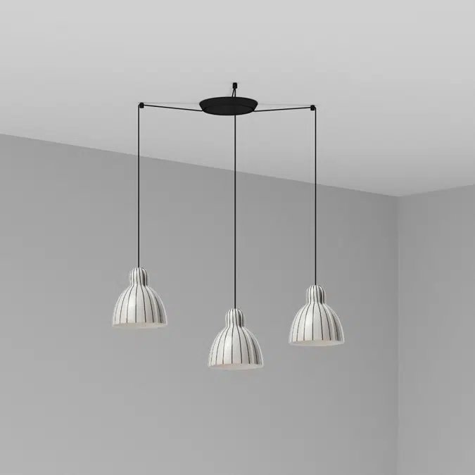 BIM objects - Free download! VENICE 3L Stripes pendant lamp | BIMobject