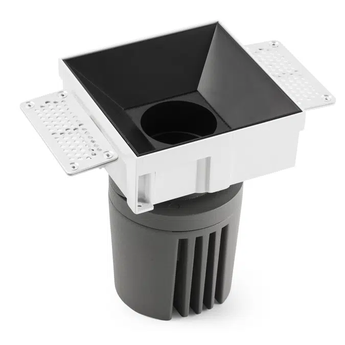 BIM objects - Free download! DEEP78 Downlight square without frame ...