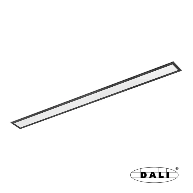 BIM objects - Free download! VIA Black recessed dali 112cm 48W 4000K ...