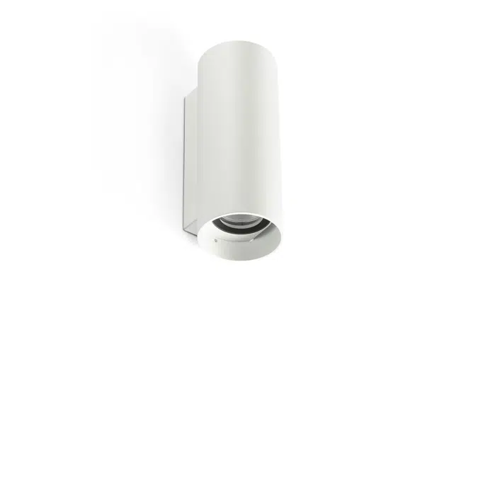BIM objects - Free download! KOV 2L White round wall lamp 3000K 14°/14 ...