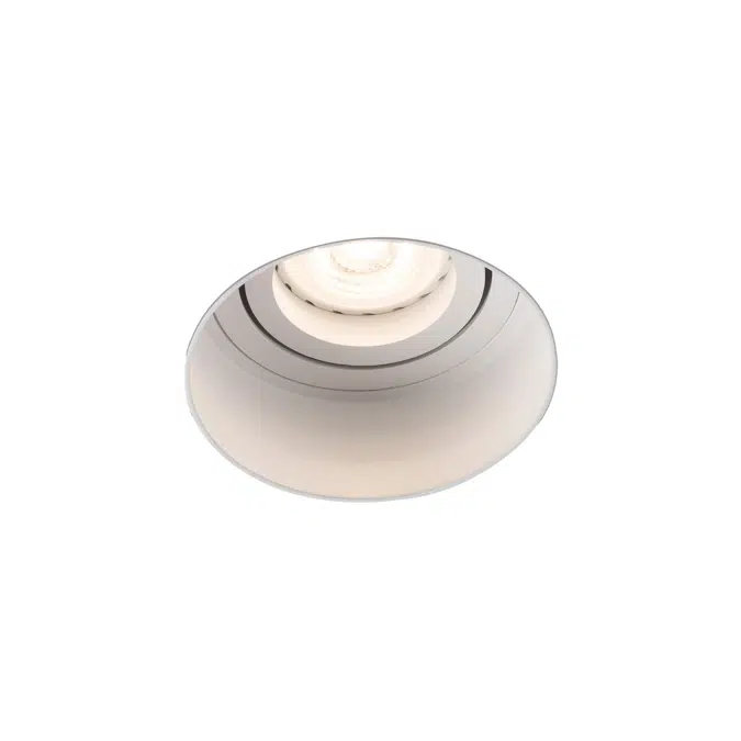 BIM objects - Free download! HYDE R White orientable round recessed ...