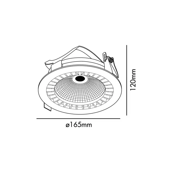 Objetos BIM - ¡Descarga gratis! OPTIC Empotrable blanco LED CRI95 24 ...