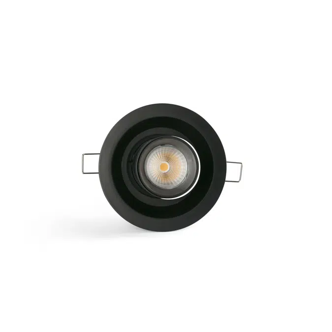 BIM objects - Free download! KOPE downlight black 12W 2700K CRI90 20º ...
