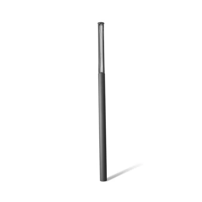 BIM objects - Free download! SCREEN Dark grey pole lamp 3.7M 2700K 360º ...