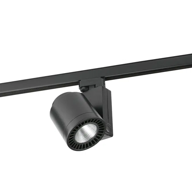 BIM objects - Free download! CYLINDER Black projector LED 18W 3000K 56 ...