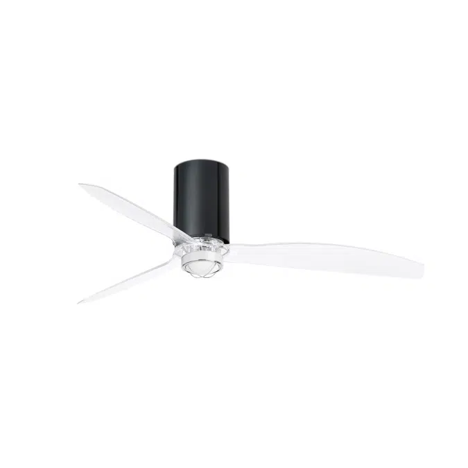 BIM objects - Free download! MINI TUBE FAN LED Shiny black/transparent ...