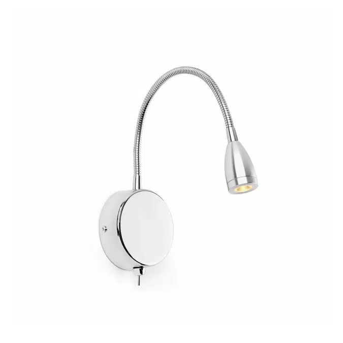BIM objects - Free download! LOKE chrome wall lamp reader | BIMobject