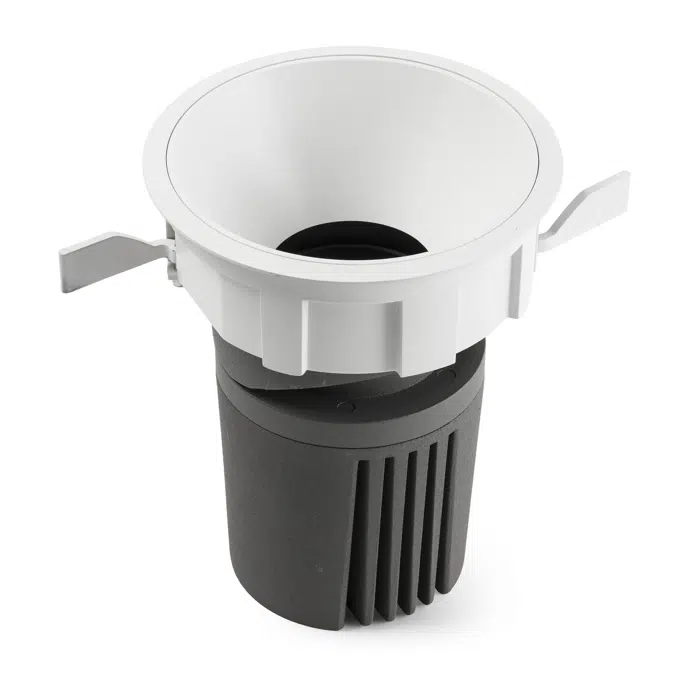 BIM objects - Free download! DEEP90 Downlight round white 60° 3000K ...