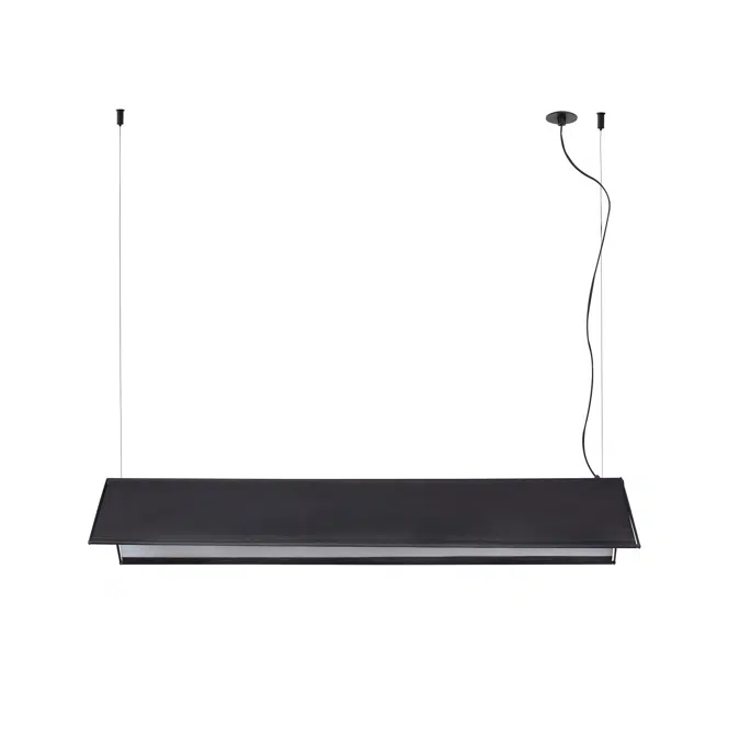 BIM objects - Free download! LUDOVICO 1150 Black pendant lamp with ...