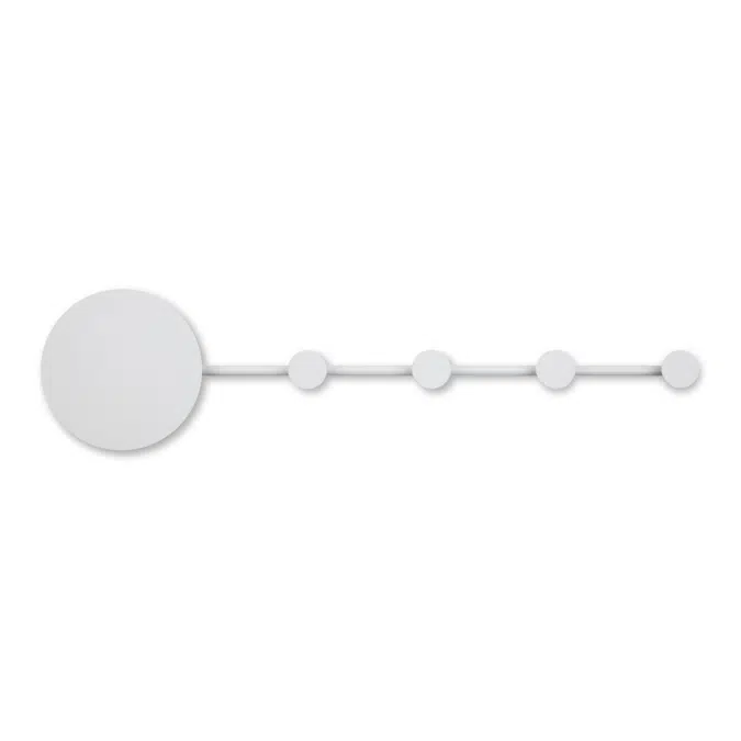 BIM objects - Free download! HAN LED White wall lamp/coat rack | BIMobject