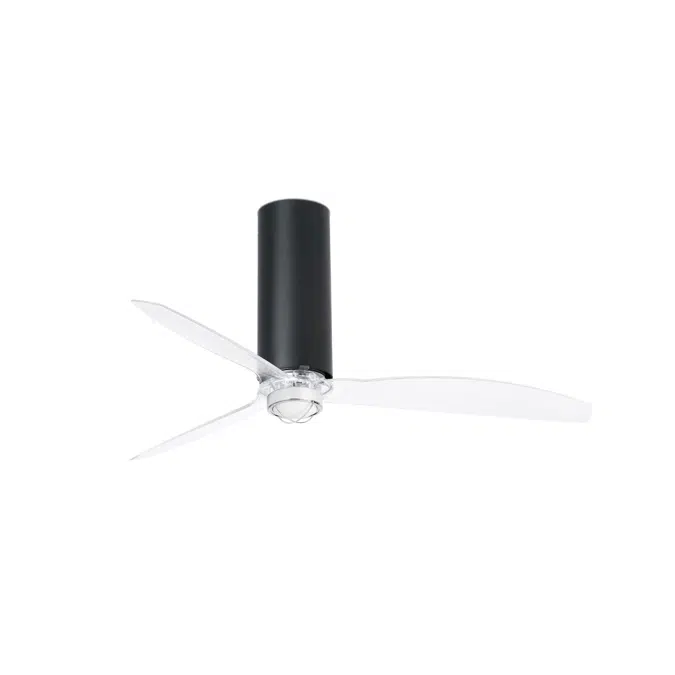 BIM objects - Free download! TUBE FAN M LED Matt black/transparent FAN ...