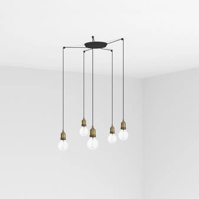 BIM objects - Free download! ART 5L Old gold pendant lamp | BIMobject