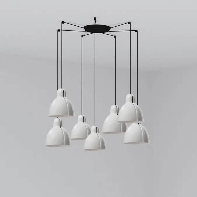 Objetos BIM - ¡Descarga gratis! VENICE 200 white pendant lamp | BIMobject