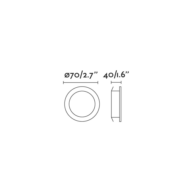 BIM objects - Free download! NAIS White orientable recessed | BIMobject