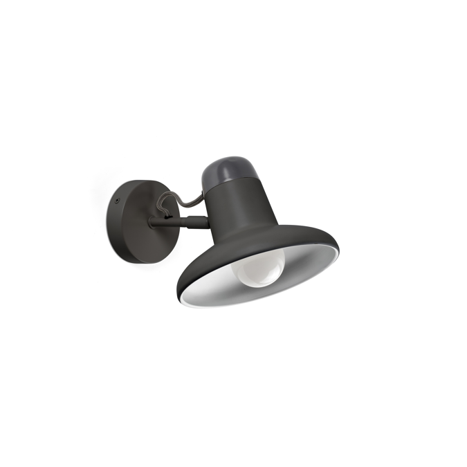 BIM objects - Free download! SNAP Dark grey wall lamp | BIMobject