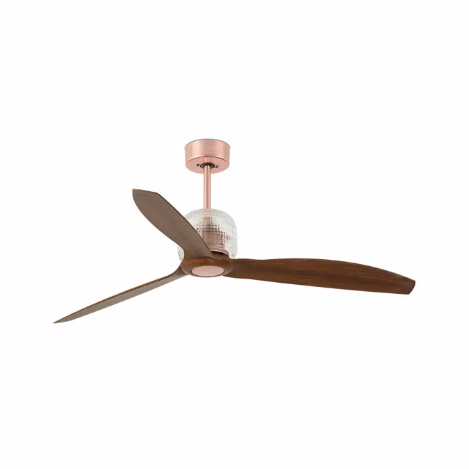BIM objects - Free download! DECO FAN M Copper/wood FAN LED with DC ...