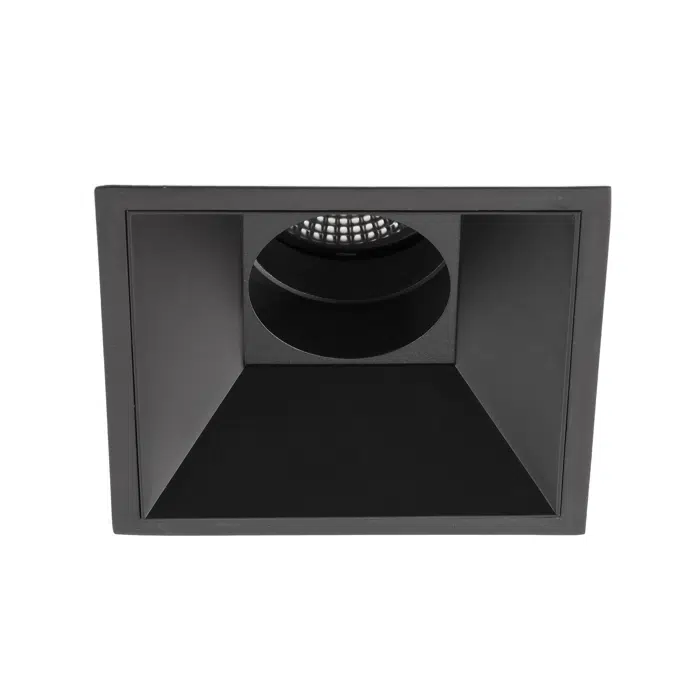 BIM objects - Free download! DEEP60 Downlight square black 15° 4000K ...