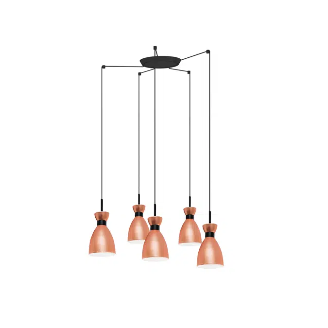 BIM objects - Free download! RETRO 5L Copper pendant lamp | BIMobject