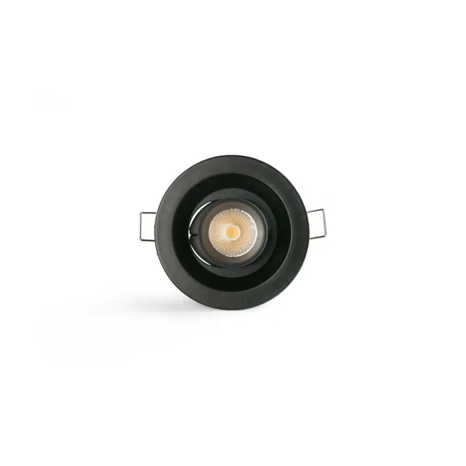 BIM objects - Free download! KOPE downlight black 6W 2700K CRI90 20º ...