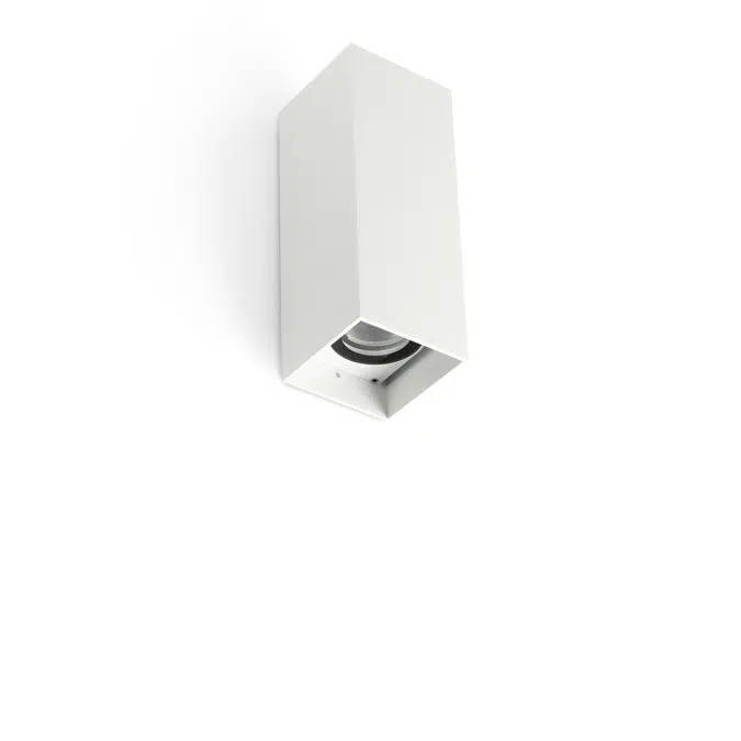 BIM objects - Free download! KOV 2L White square wall lamp 3000K 14°/23 ...