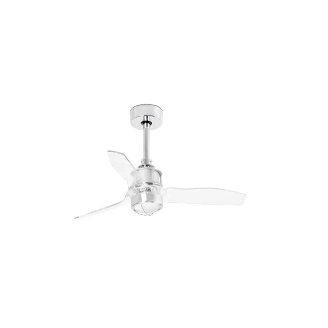 BIM objects - Free download! JUST FAN S LED Chrome/transparent fan 81cm ...