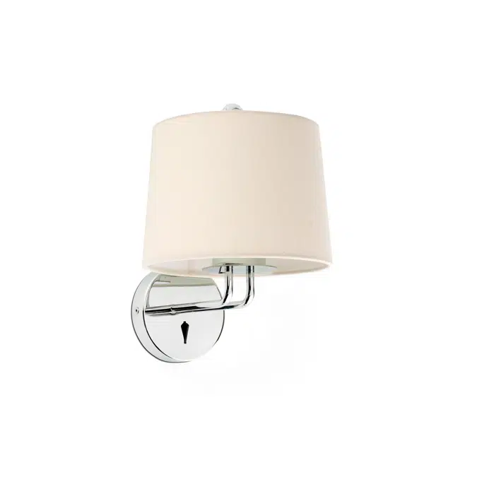 BIM objects - Free download! MONTREAL Chrome/beige wall lamp | BIMobject