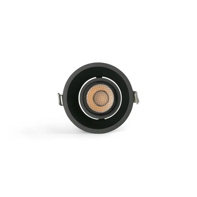 BIM objects - Free download! TULIPA downlight adjustable black 10W ...