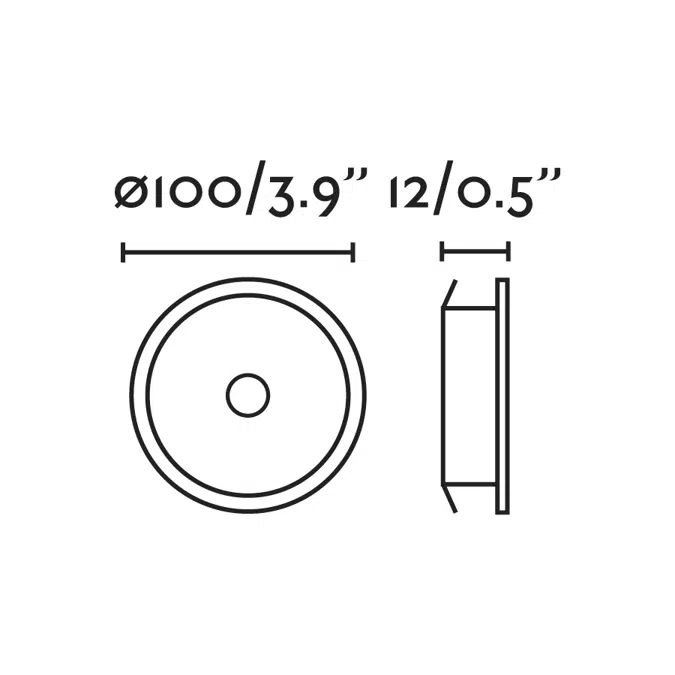 BIM objects - Free download! Accessory canopy recessed with frame ...