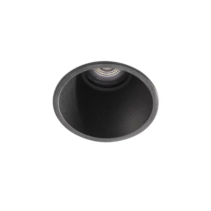 BIM objects - Free download! FRESH IP65 Black downlight GU10 | BIMobject