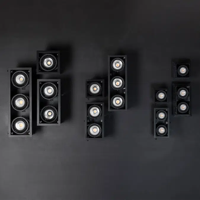 BIM objects - Free download! COLIN-1 Black recessed CRI95 24-36W 3000K ...