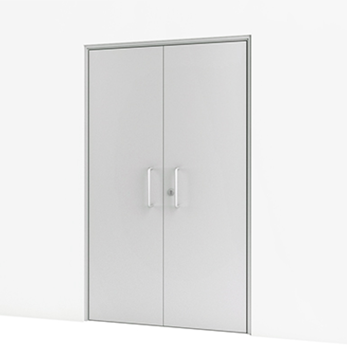 BIM objects - Free download! Double Door w/ Concealed Closer | BIMobject