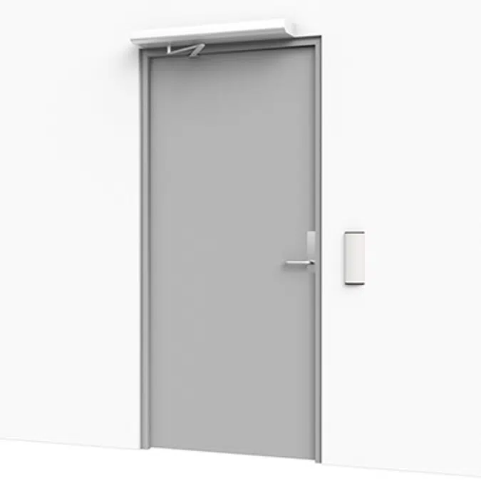 BIM objects - Free download! Corridor Door with Door Automatic | BIMobject