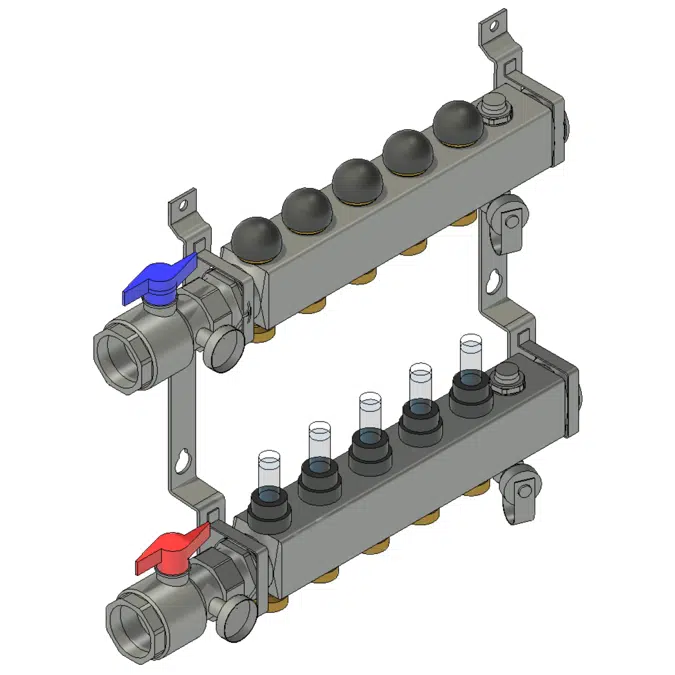 BIM objects - Free download! Stainless-Steel Manifold Assembly, 1-1/4 ...