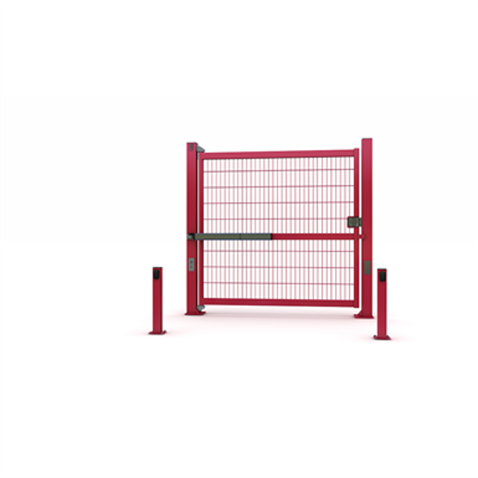 BIM objects - Free download! Single swing gates ALLIX | BIMobject