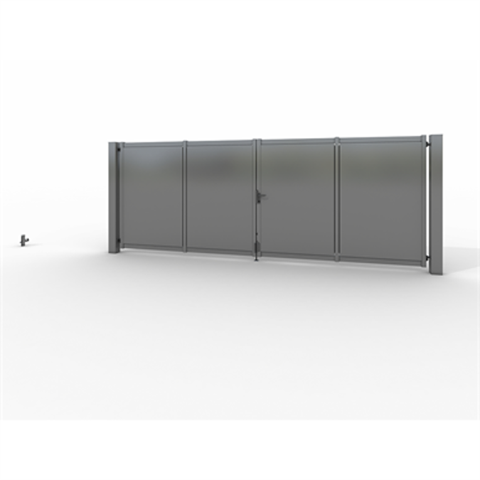 BIM objects - Free download! Swing gates ALLIX | BIMobject