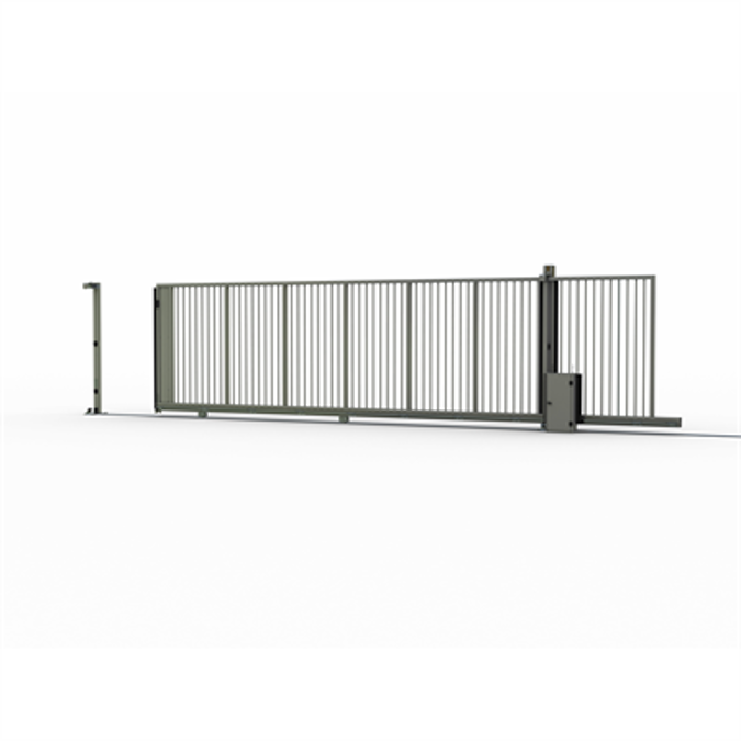 BIM objects - Free download! Sliding gate on rail ALLIX | BIMobject