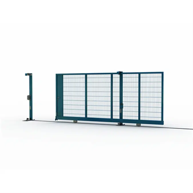 BIM objects - Free download! Sliding gate on rail ALLIX | BIMobject
