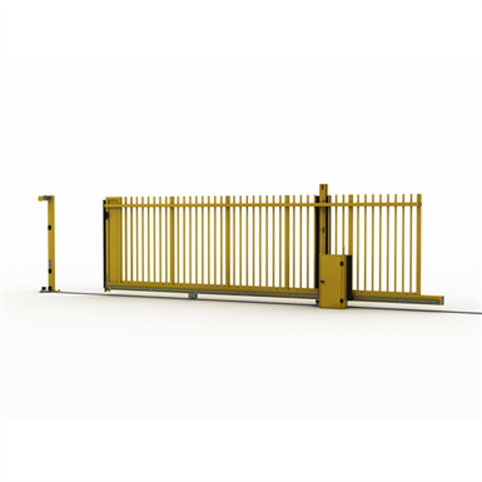 BIM objects - Free download! Sliding gate on rail ALLIX | BIMobject