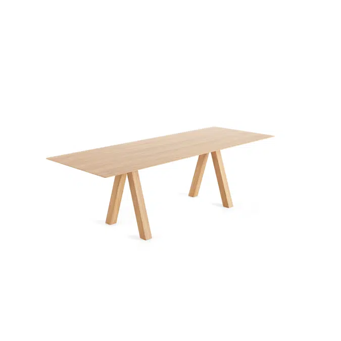 Objetos BIM - ¡Descarga gratis! Trestle Table H74 Simple 240x90 | BIMobject