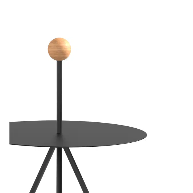 BIM objects - Free download! Trino Low Table Wooden Sphere Model ...