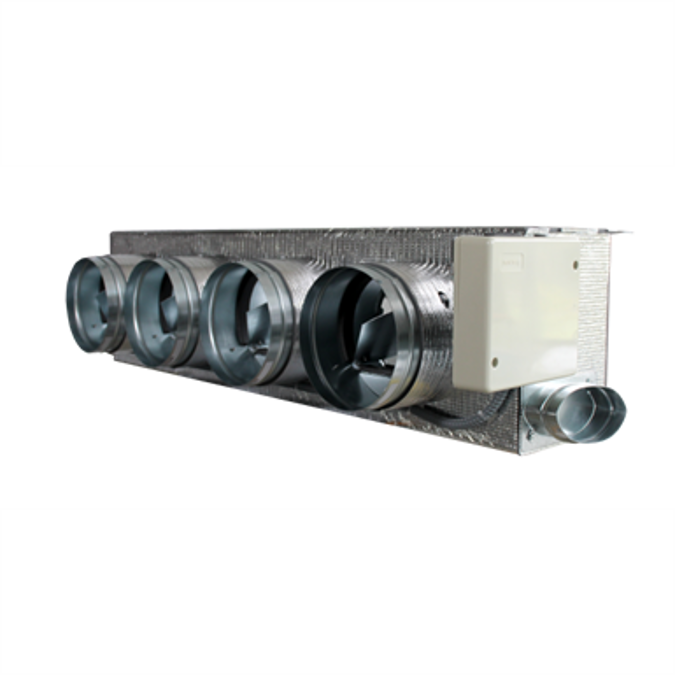 BIM objects - Free download! Motorized plenum Toshiba standard 4 ...