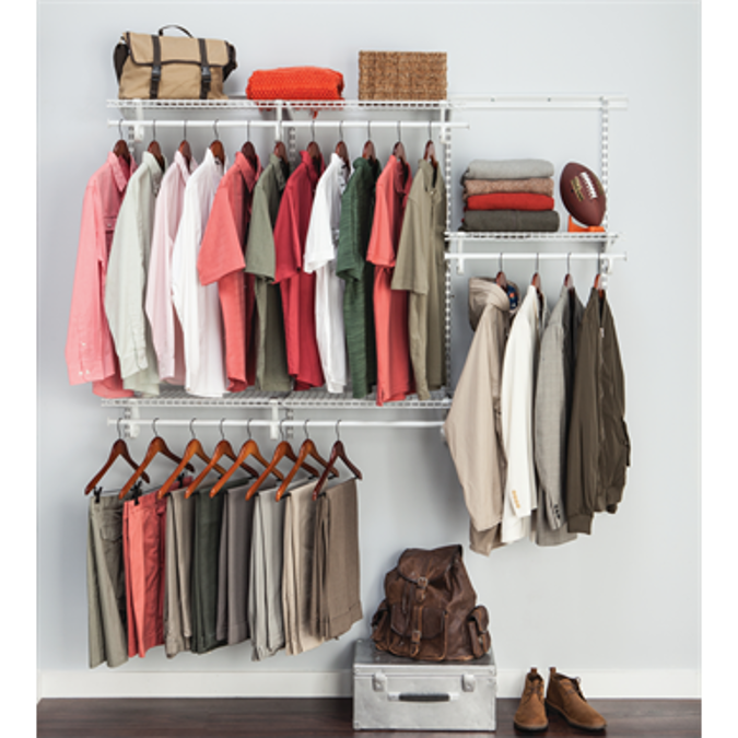 BIM objects - Free download! Adjustable Ventilated Wire Closet ...