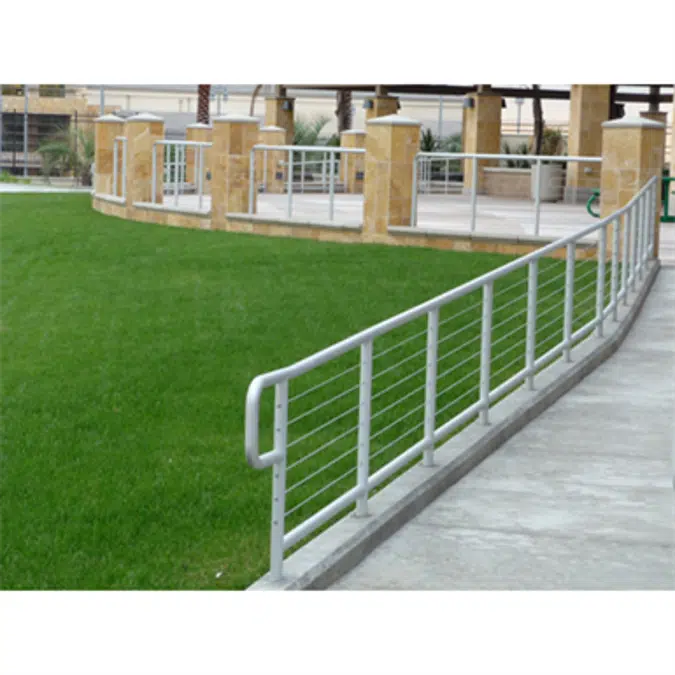 BIM objects - Free download! Aluminum Cable Rail, Parapet Style Multi ...