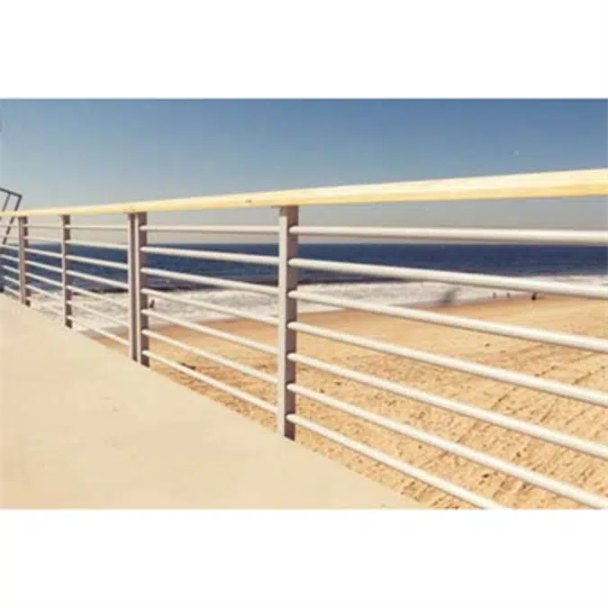 Objetos BIM - ¡Descarga gratis! Aluminum Multi-Line Guardrail, Multi ...