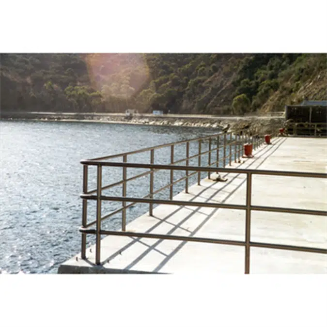 Objetos BIM - ¡Descarga gratis! Aluminum Multi-Line Guardrail, Multi ...