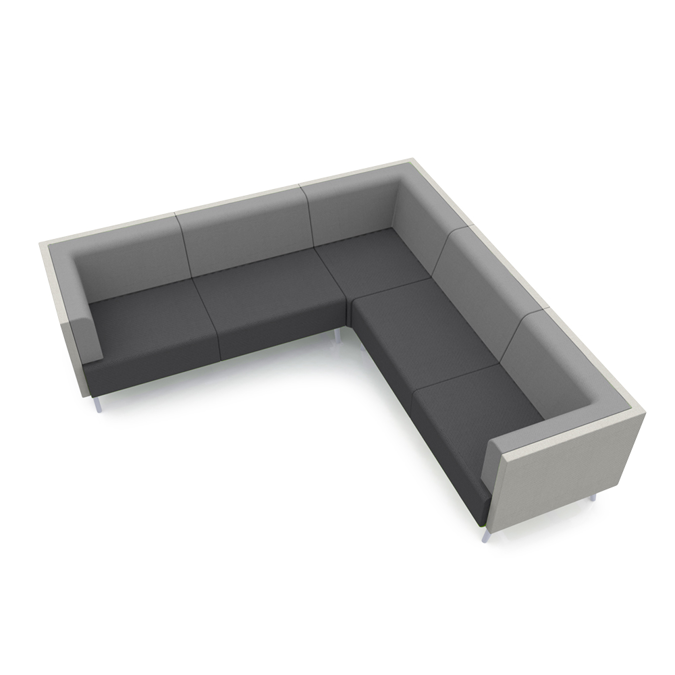 BIM objects - Free download! Tryst Asymmetrical L-shape Sofas | BIMobject