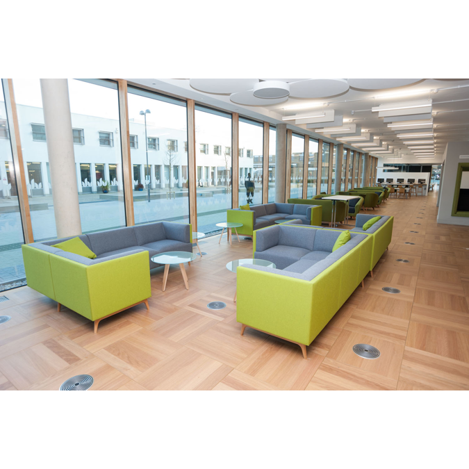 BIM objects - Free download! Tryst Asymmetrical L-shape Sofas | BIMobject