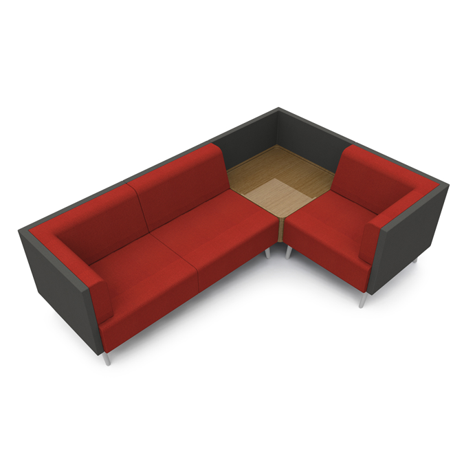 BIM objects - Free download! Tryst L-shape Sofas | BIMobject