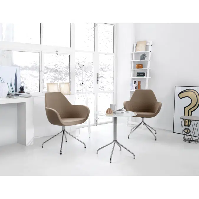 BIM objects - Free download! Fan Visitor Chair | BIMobject